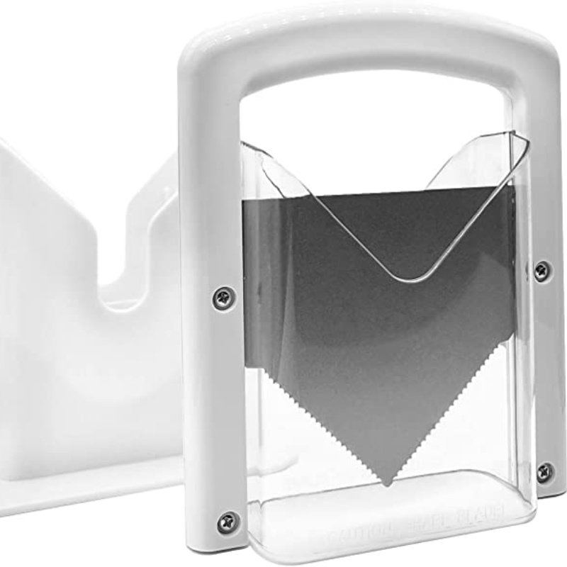 1pc Stainless Steel Bagel Guillotine Slicer With Safety Handle - Knife ...